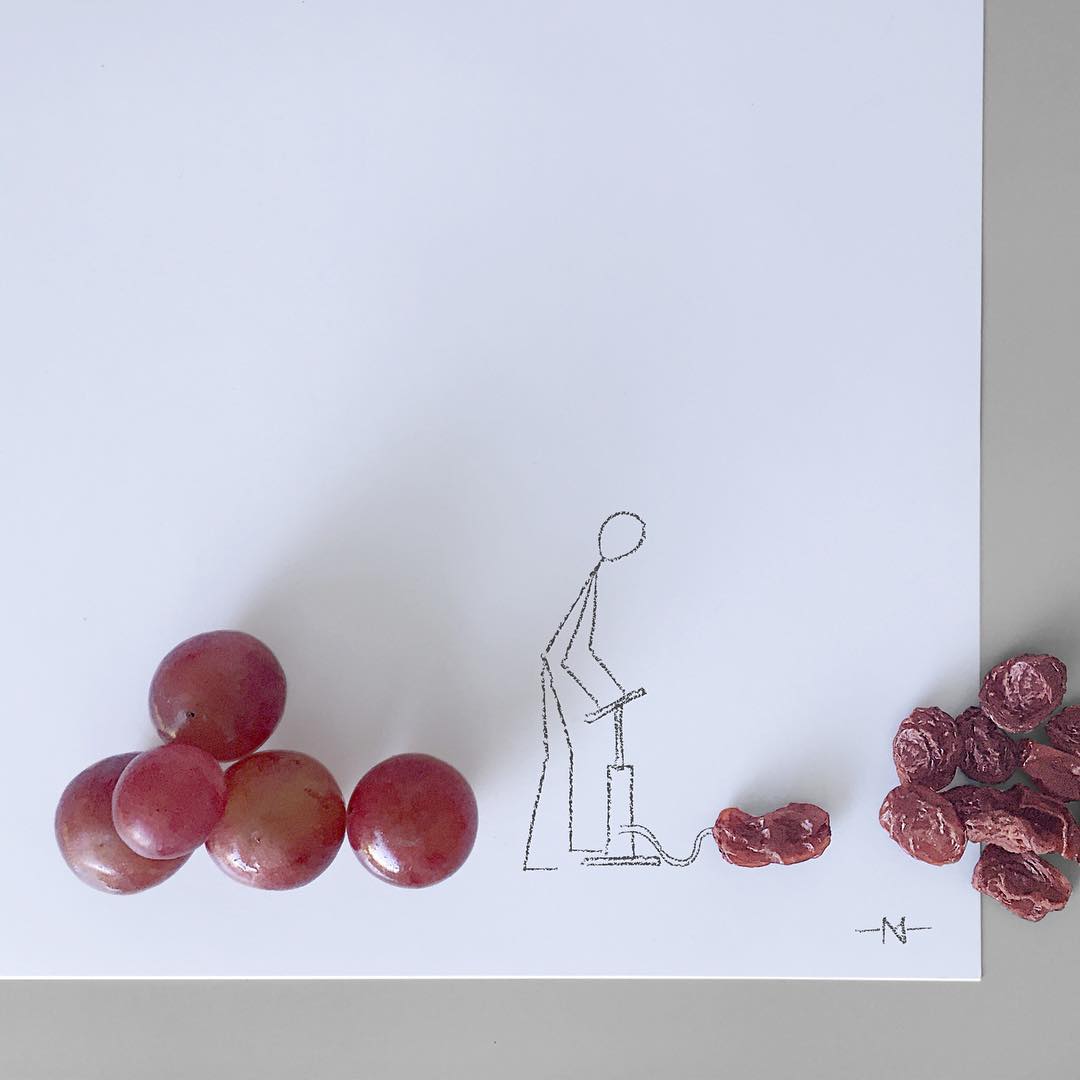 10 Mesmerizing Arts Combining Drawings with Everyday Objects - WOWPARROT
