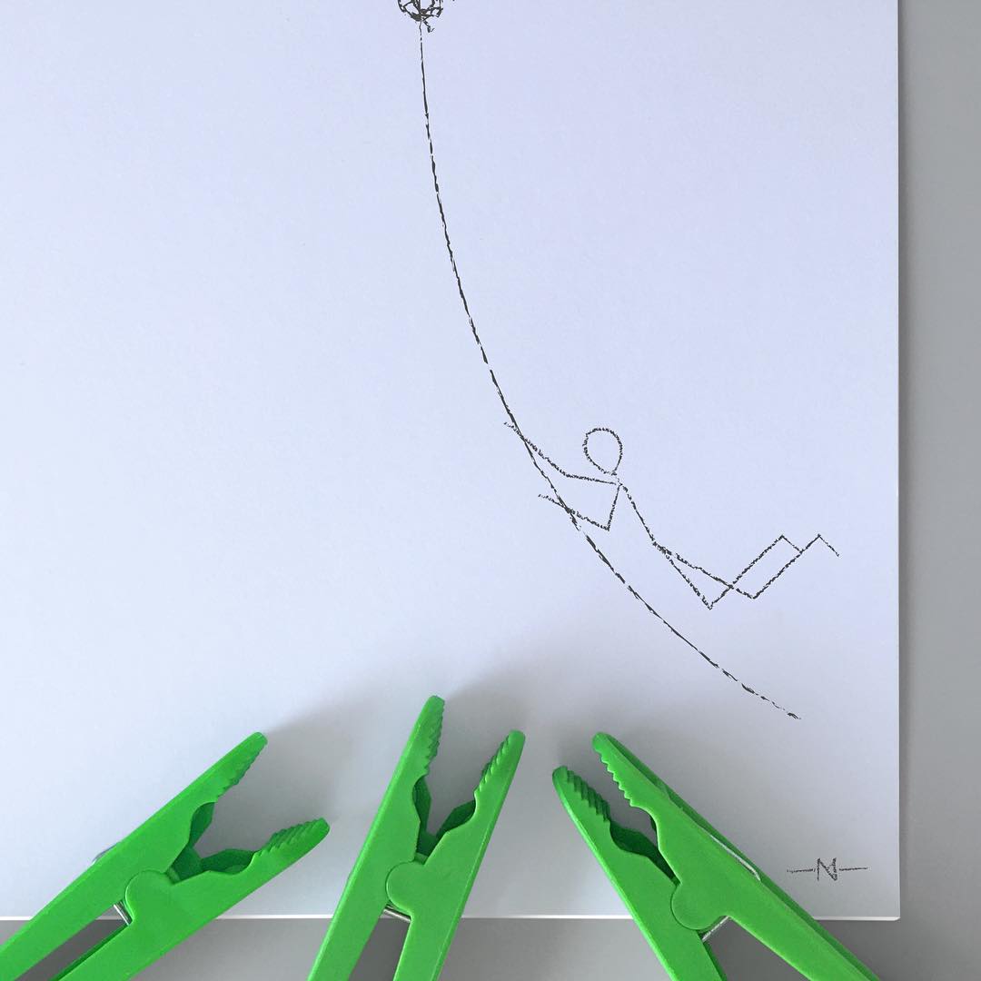 10 Mesmerizing Arts Combining Drawings with Everyday Objects - WOWPARROT